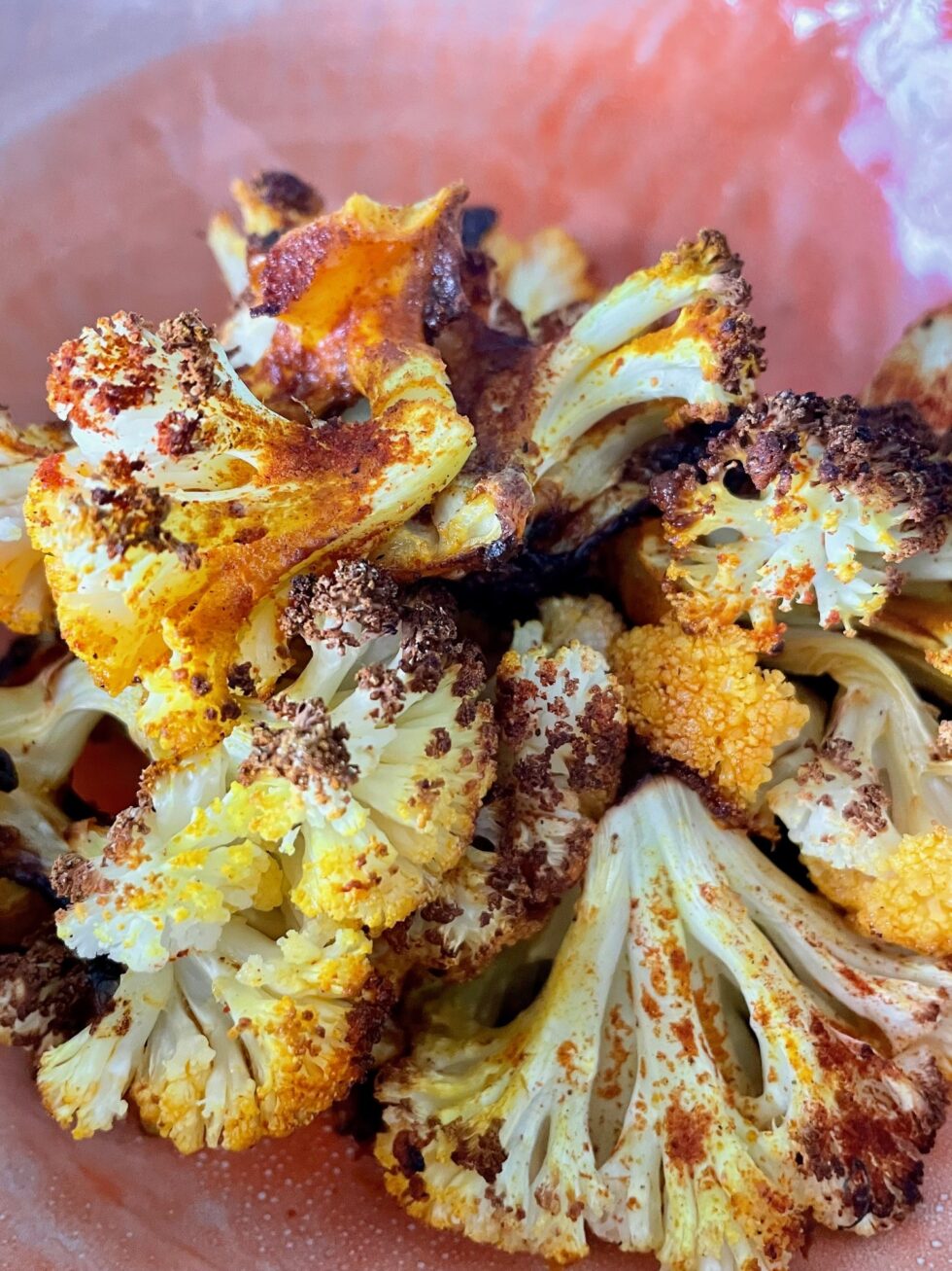 Recipe - Roasted Cauliflower (or Ghost Florets) - Paula Sharp Nutrition